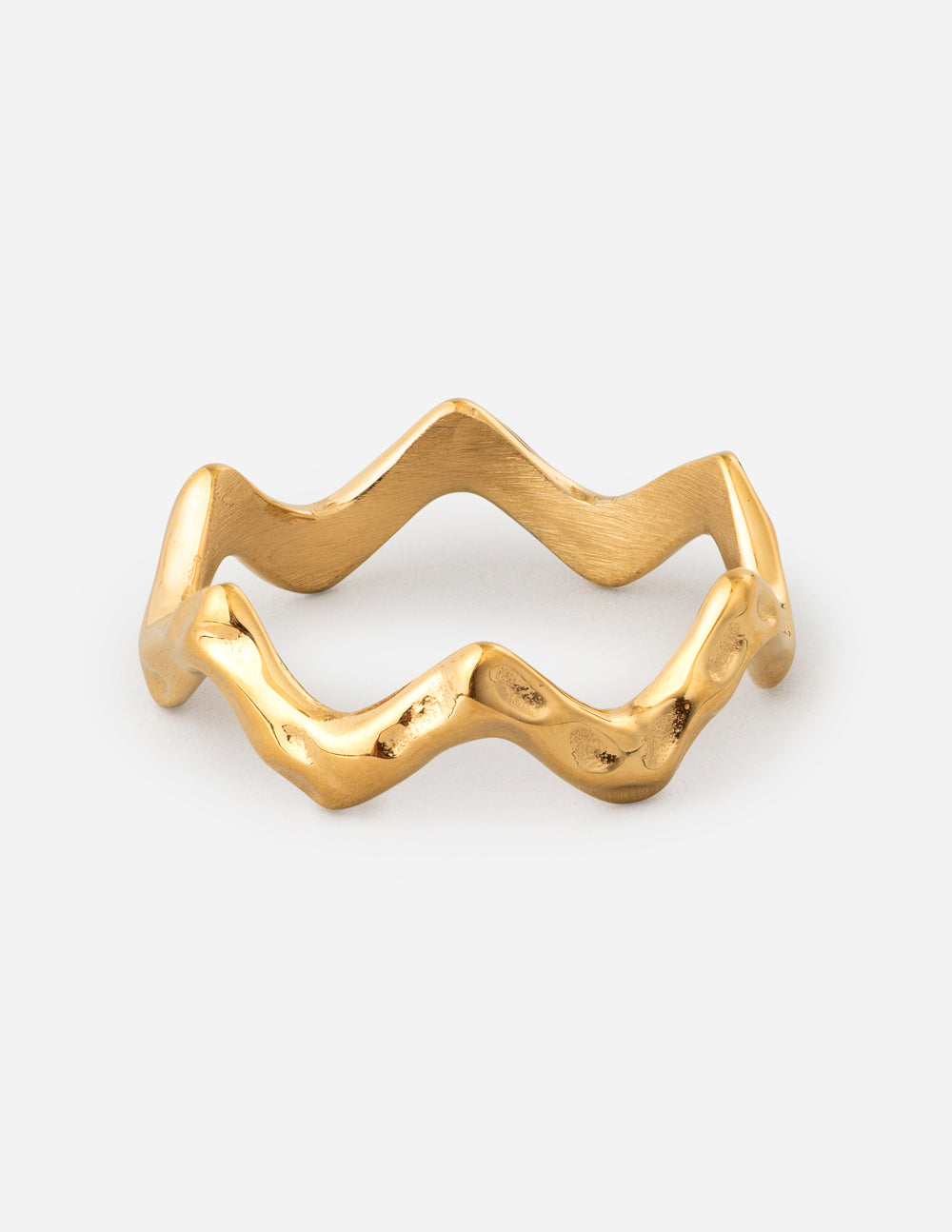 Textured Wavy Ring – Love Jesus